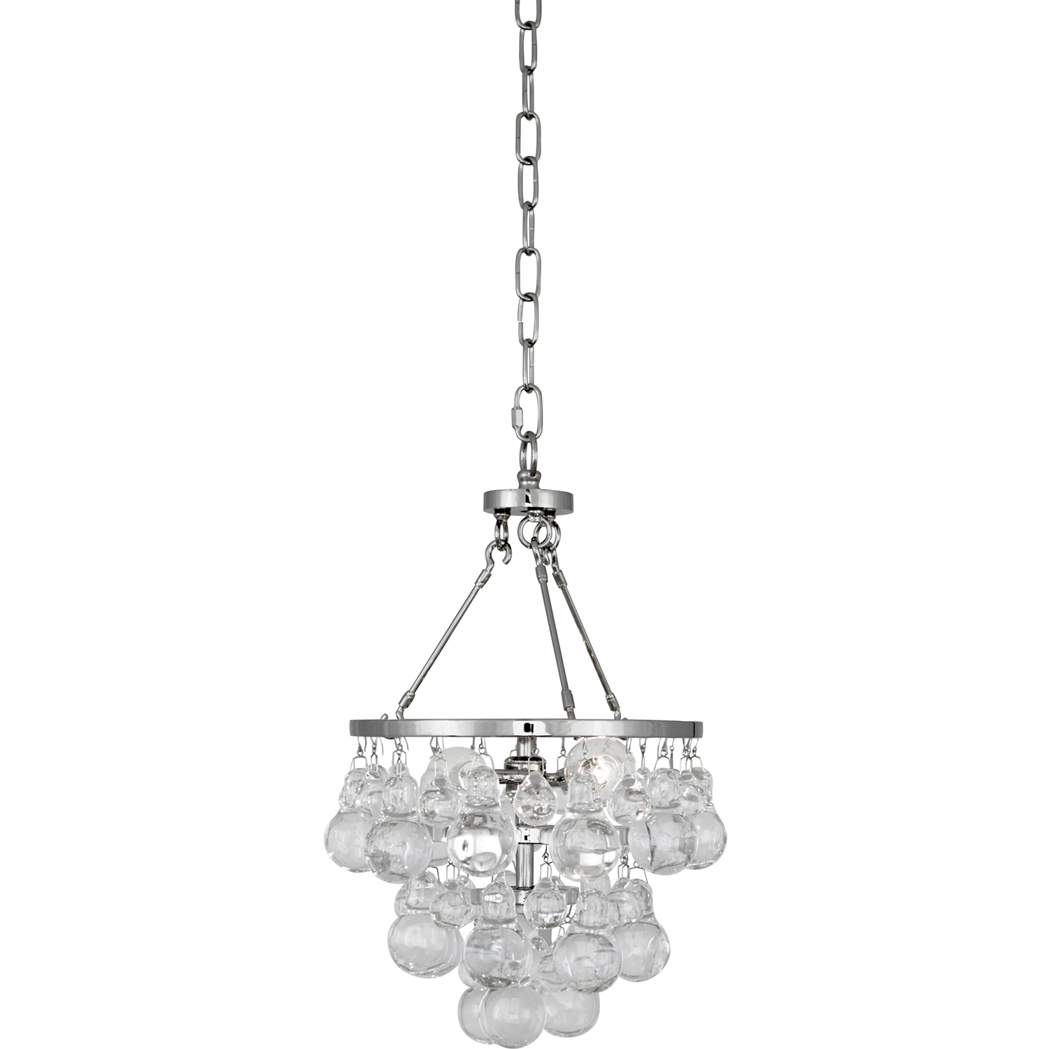 Bling 2 Light 11.25 inch Polished Nickel Pendant Ceiling Light