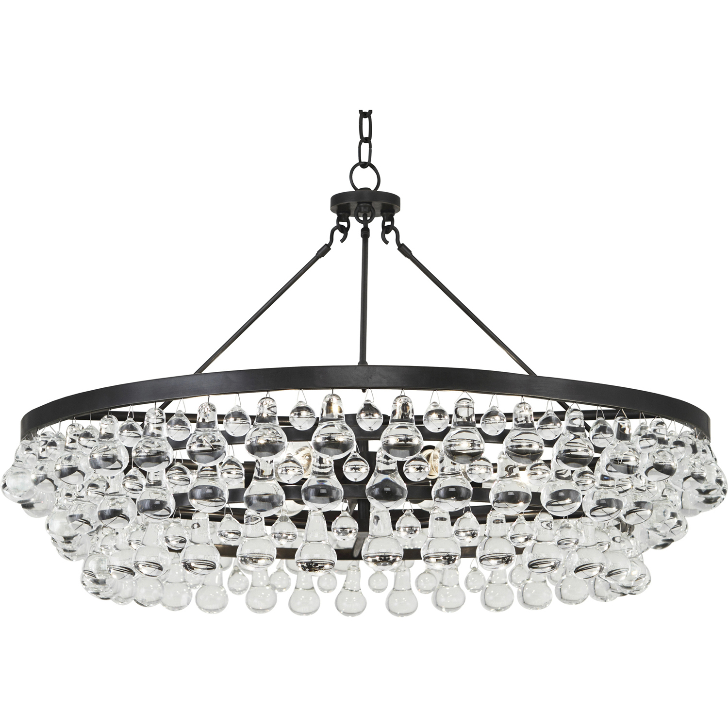 Robert Abbey Z1004 Bling 6 Light 33.63 inch Deep Patina Bronze ...